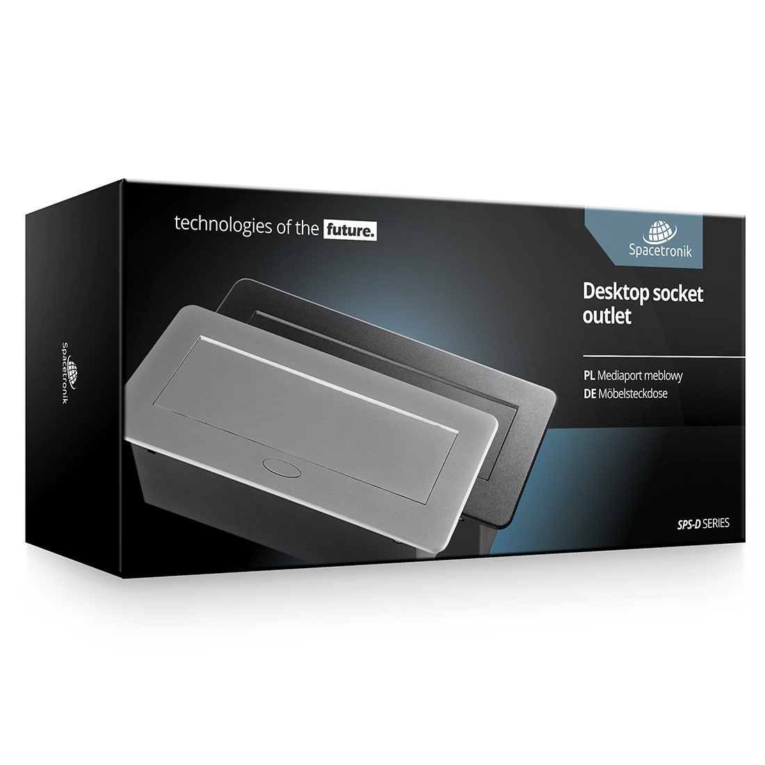Spacetronik SPS-D33S V2 openable countertop socket Schuko (German ...